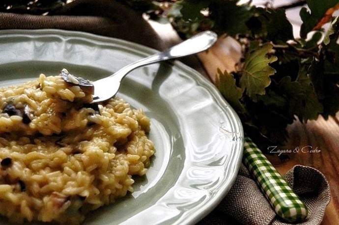 Risotto con Funghi di Ferla (o “Funci di Ferra”) | Zagara e Cedro
